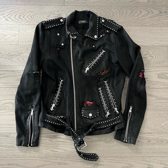 AMIRI | Jackets & Coats | Amiri Denim Biker Jacket | Poshmark